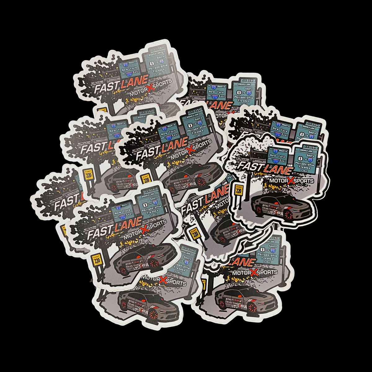 FastLane Motorsports Sticker – FAST LANE //// WRLD X TOUR